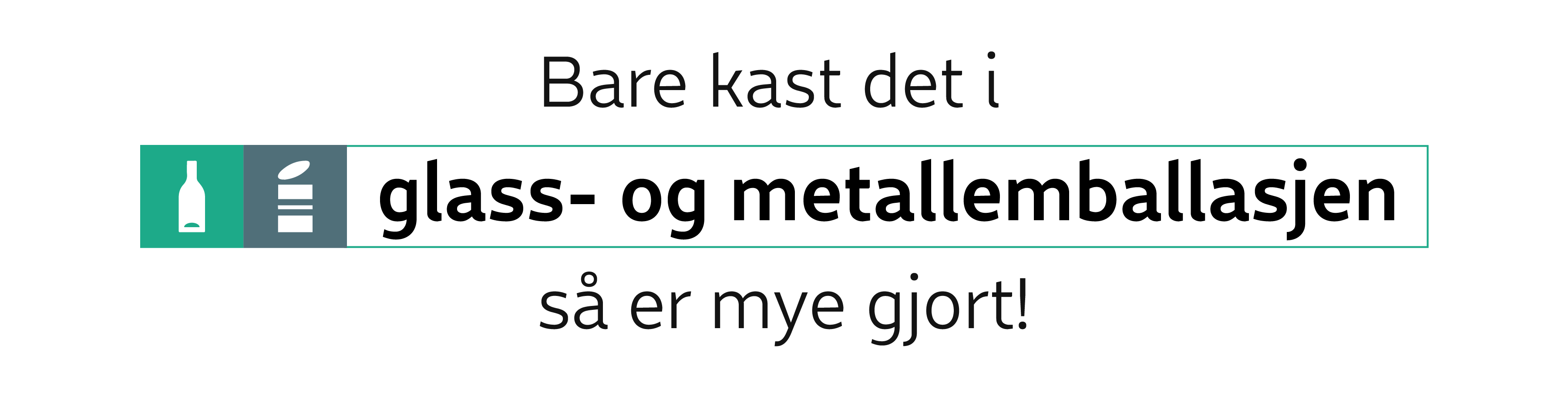 Glass- og metallemballasje